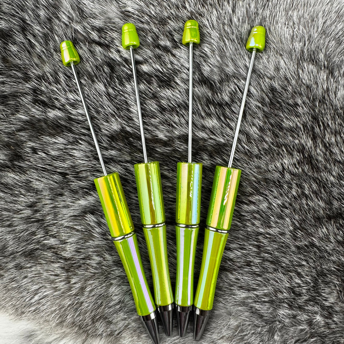 Chartreuse OPAL PLASTIC Beadable ink Pen – Platinum Moose Beads and ...