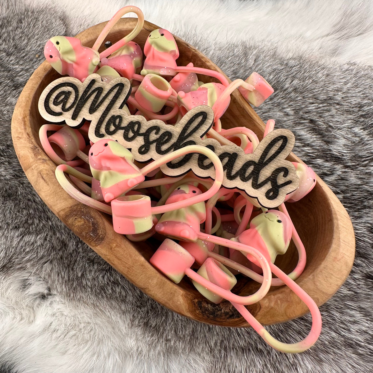 BST-32 Sherbet Swirl Richard SILICONE Straw Topper EXCLUSIVE (M.A.D ...