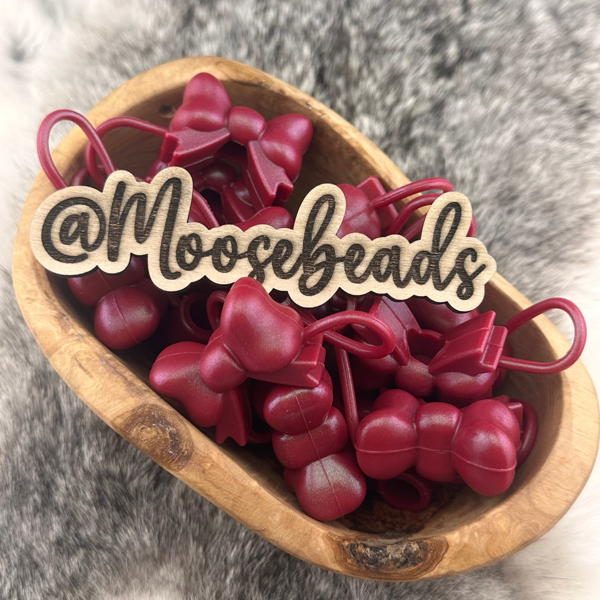 BST-27 Opal Cranberry SILICONE Bow Straw Topper EXCLUSIVE – Platinum ...