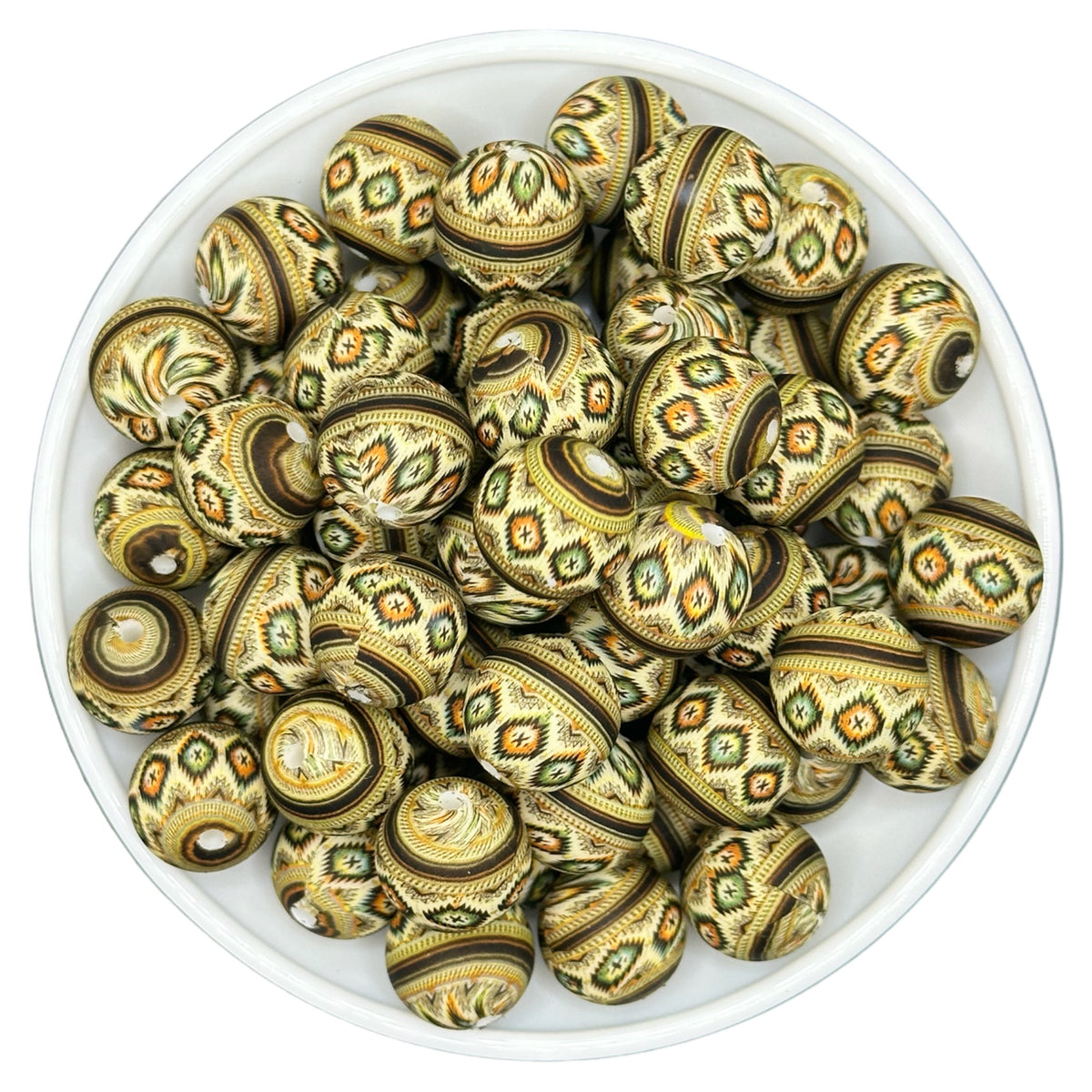 15-122 BOHO Western Print 15mm Silicone Bead EXCLUSIVE – Platinum Moose ...
