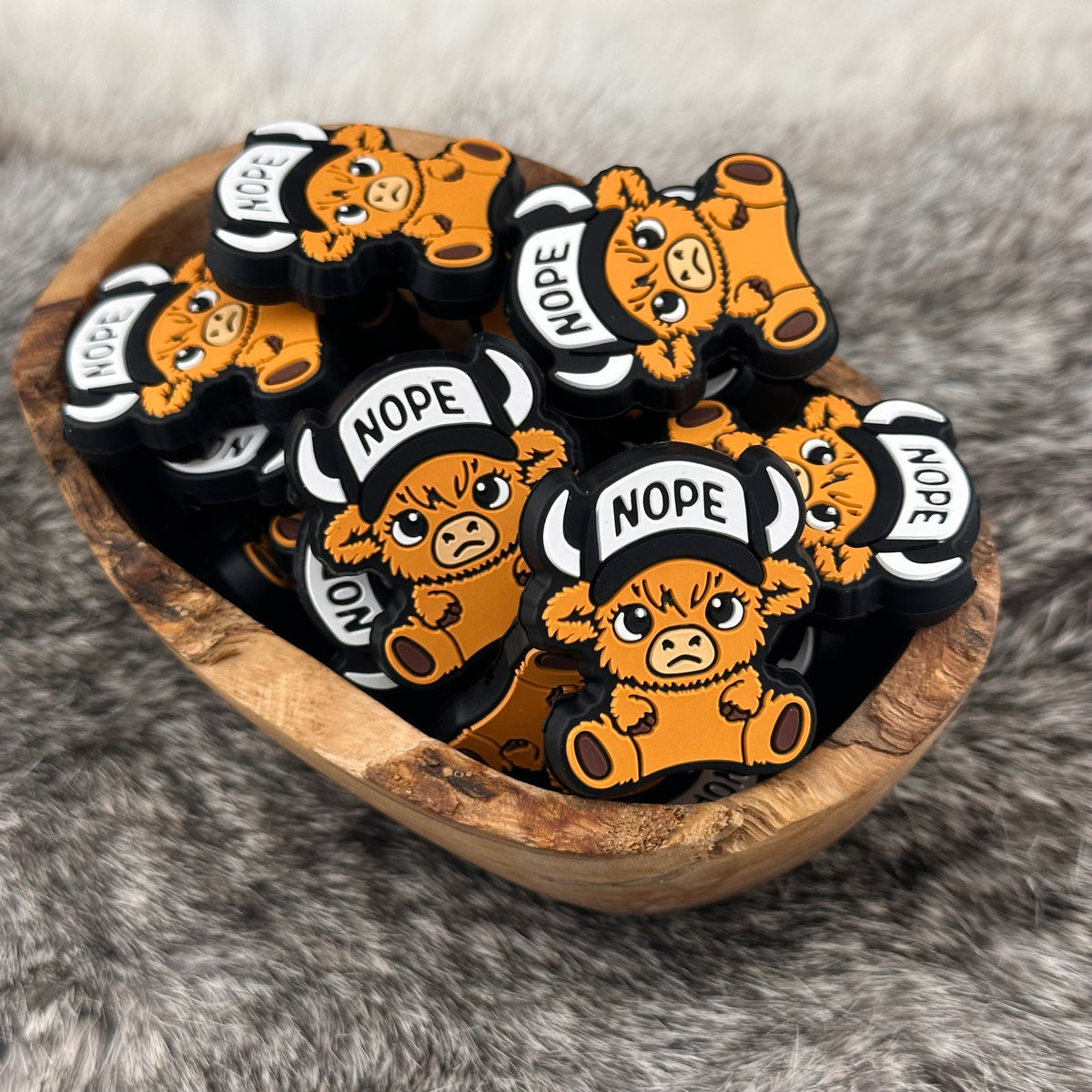 S-1151 NOPE Cow Silicone Focal EXCLUSIVE – Platinum Moose Beads and ...