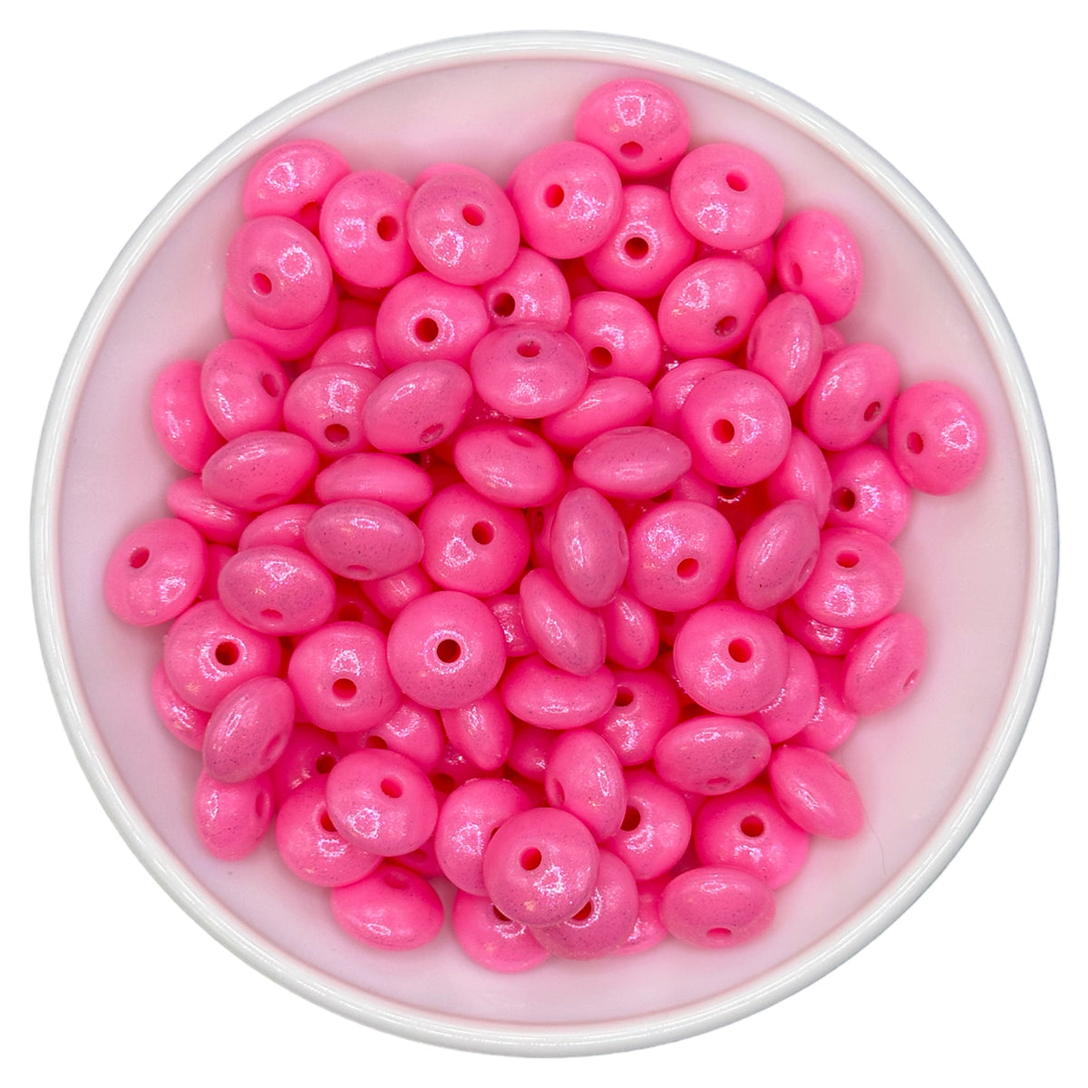 L-9 Cotton Candy Opal Silicone Lentil Bead 12x6mm – Platinum Moose ...
