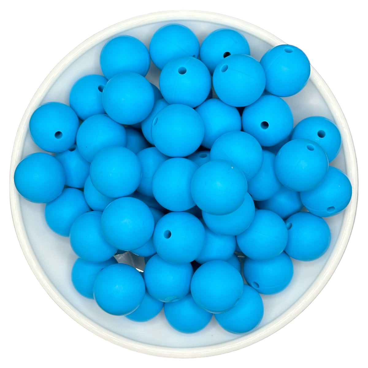 15-127 NEON BLUE 15mm Silicone Bead EXCLUSIVE – Platinum Moose Beads ...