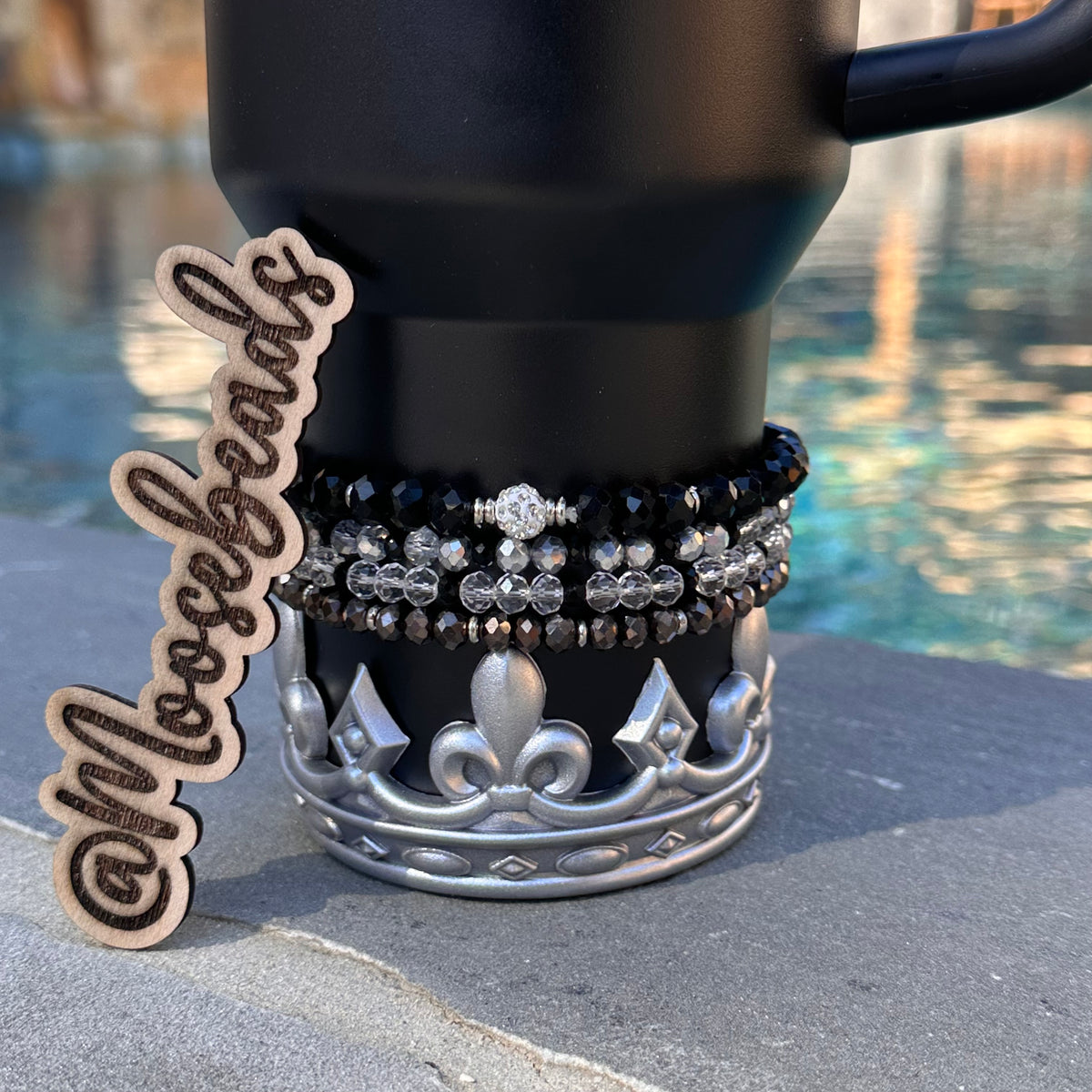 STACK #16 Black, Gunmetal & Silver (4 Strings) – Platinum Moose Beads ...