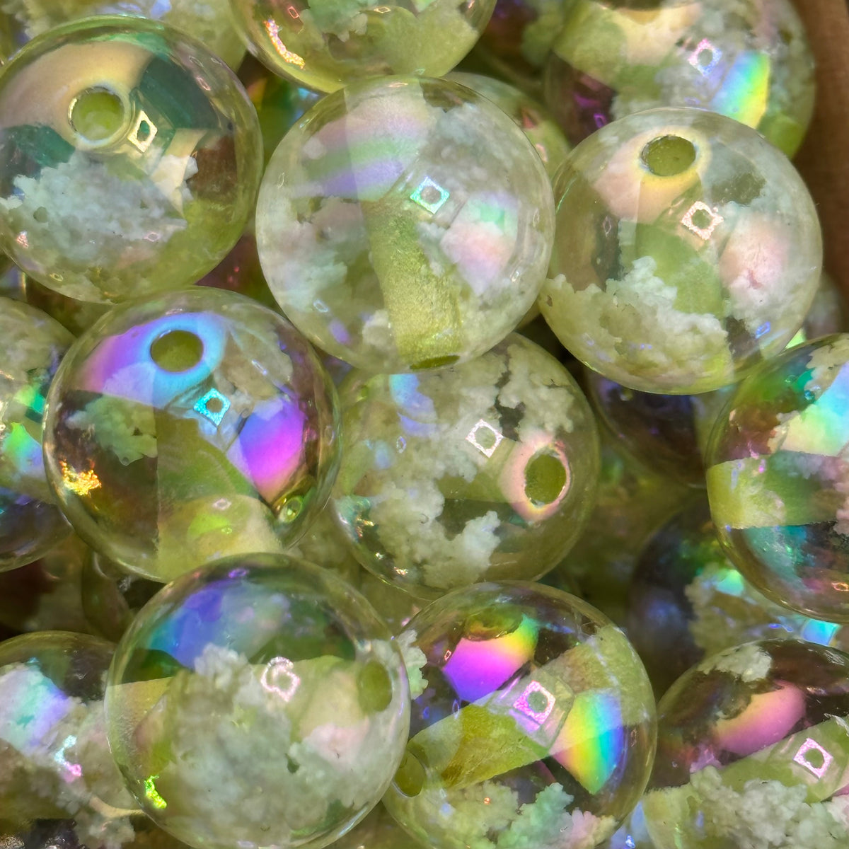 Yellow Cloud Bead – Platinum Moose Beads and Supplies