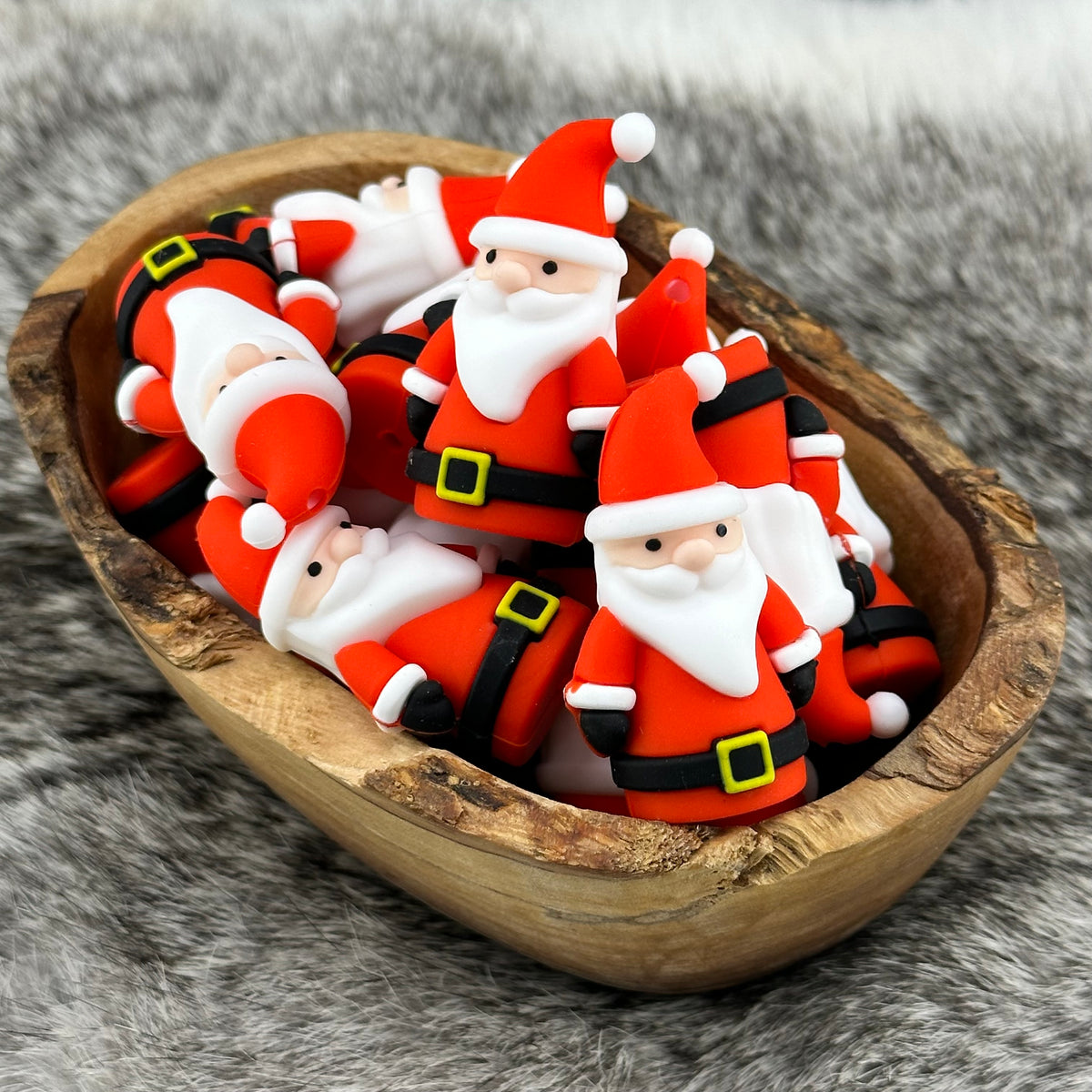 S-846 3D Santa Silicone Focal EXCLUSIVE – Platinum Moose Beads and Supplies