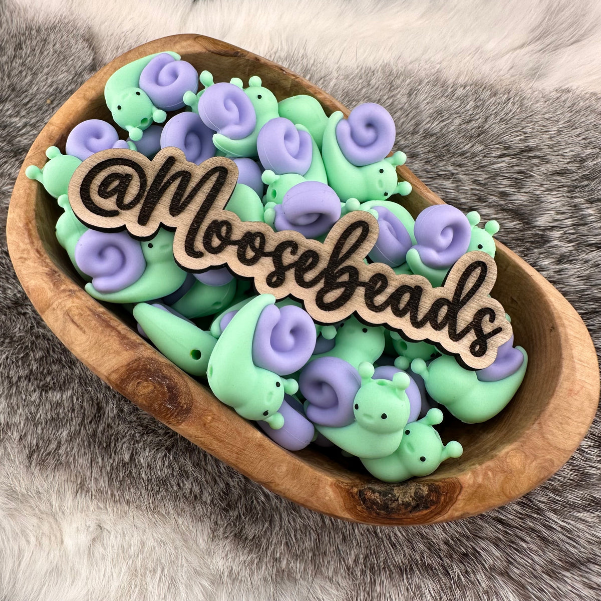 S-47 Sully the 3D Snail Silicone Focal EXCLUSIVE – Platinum Moose Beads ...
