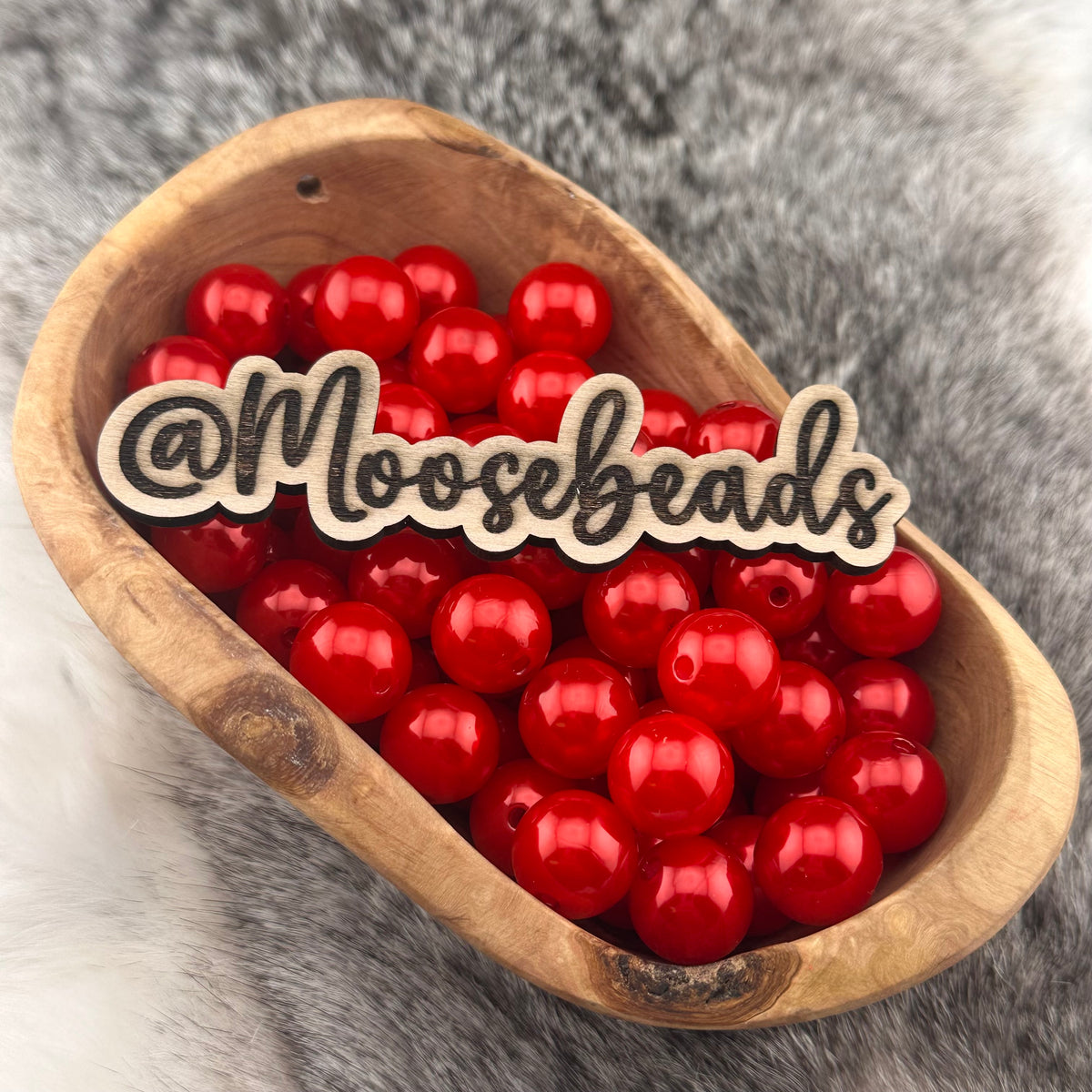16mm Red Pearl Beads – Platinum Moose Beads and Supplies