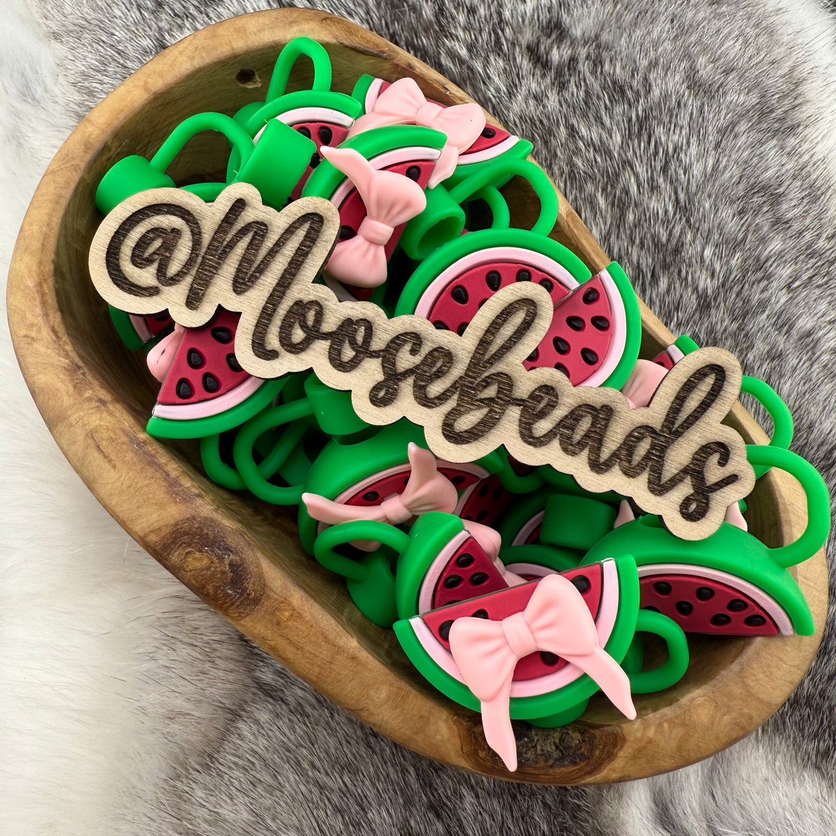 BST-12 Coquette Watermelon SILICONE Straw Topper EXCLUSIVE – Platinum ...