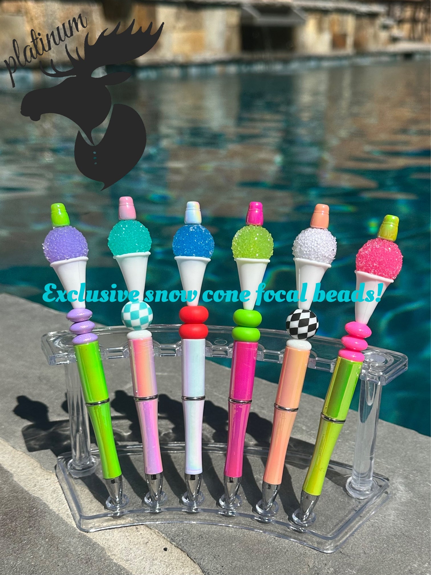 Silicone focals, beads, DIY supplies. Lots of Bubblegum beads ...