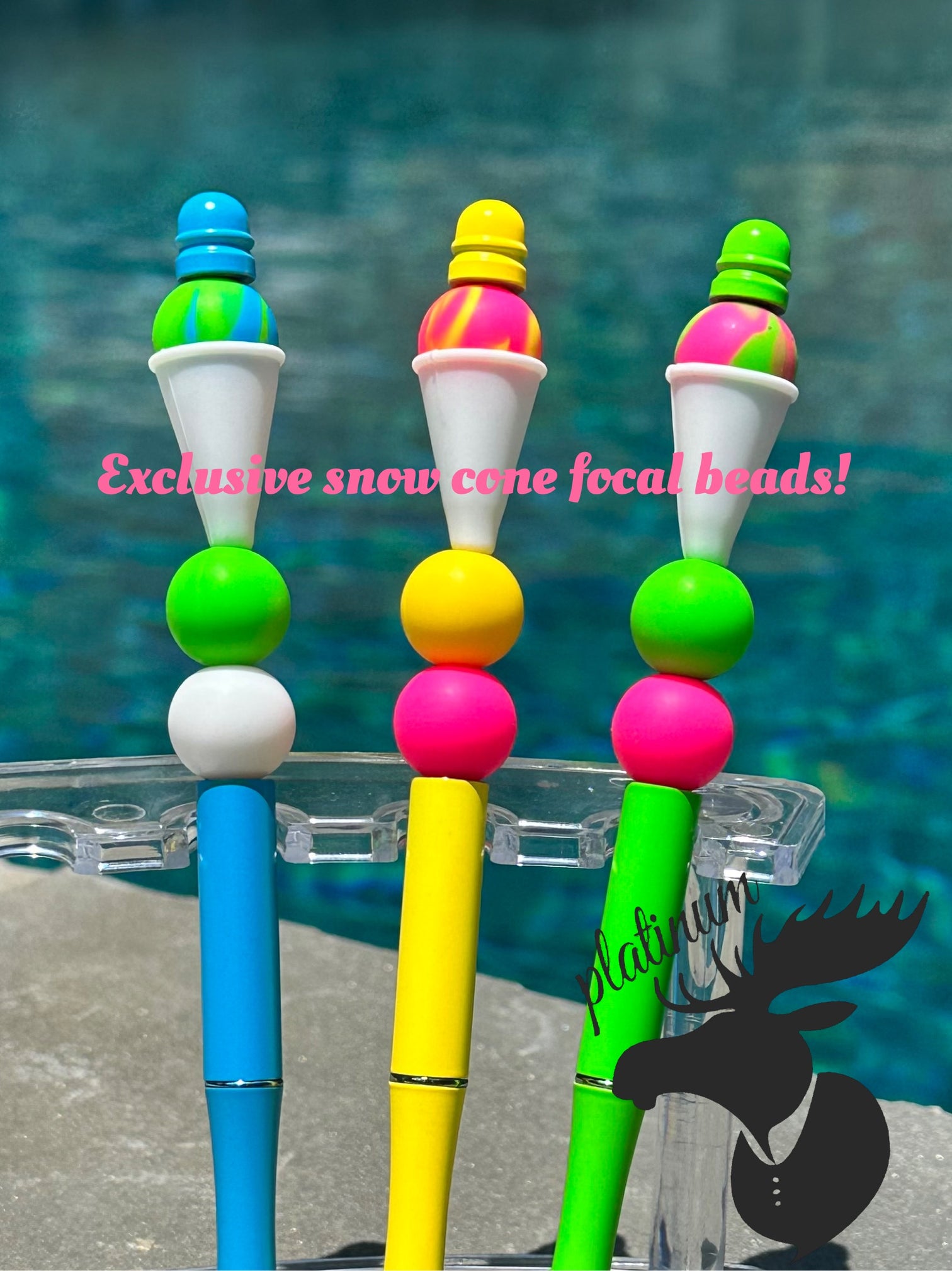 Silicone focals, beads, DIY supplies. Lots of Bubblegum beads ...