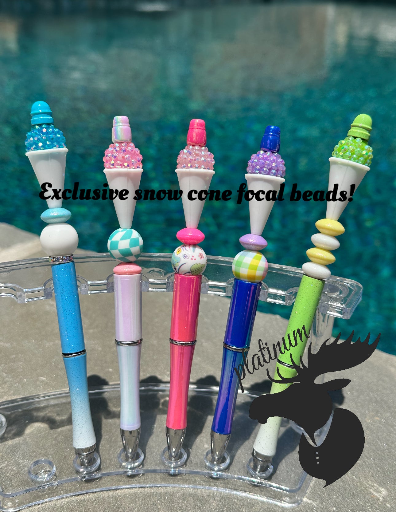 Silicone focals, beads, DIY supplies. Lots of Bubblegum beads ...