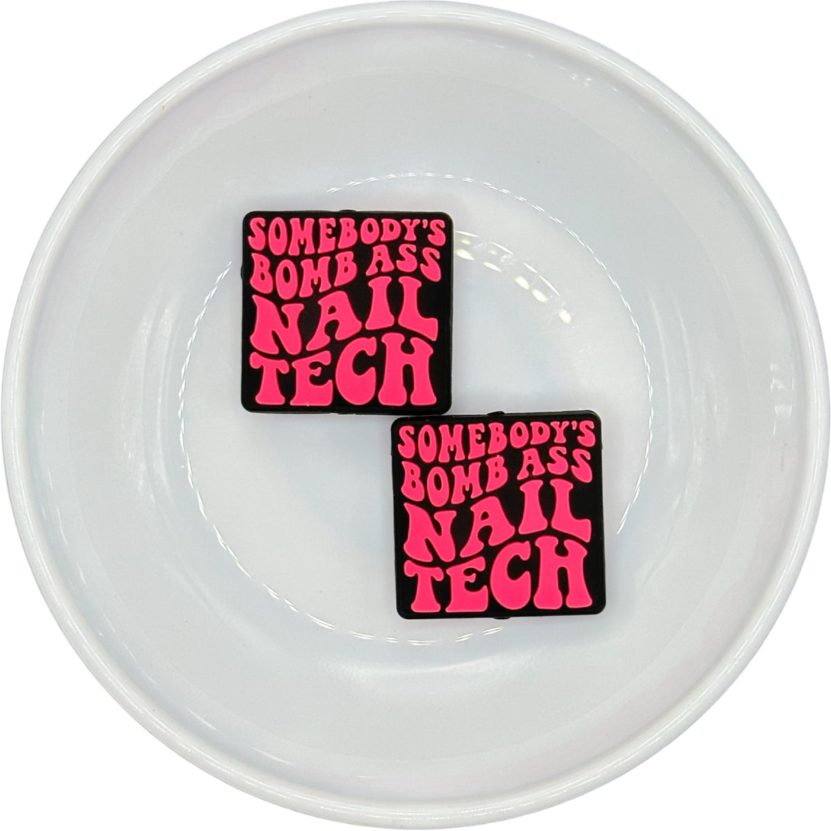 HOT PINK NAIL TECH Silicone Buddy EXCLUSIVE – Platinum Moose Beads and ...