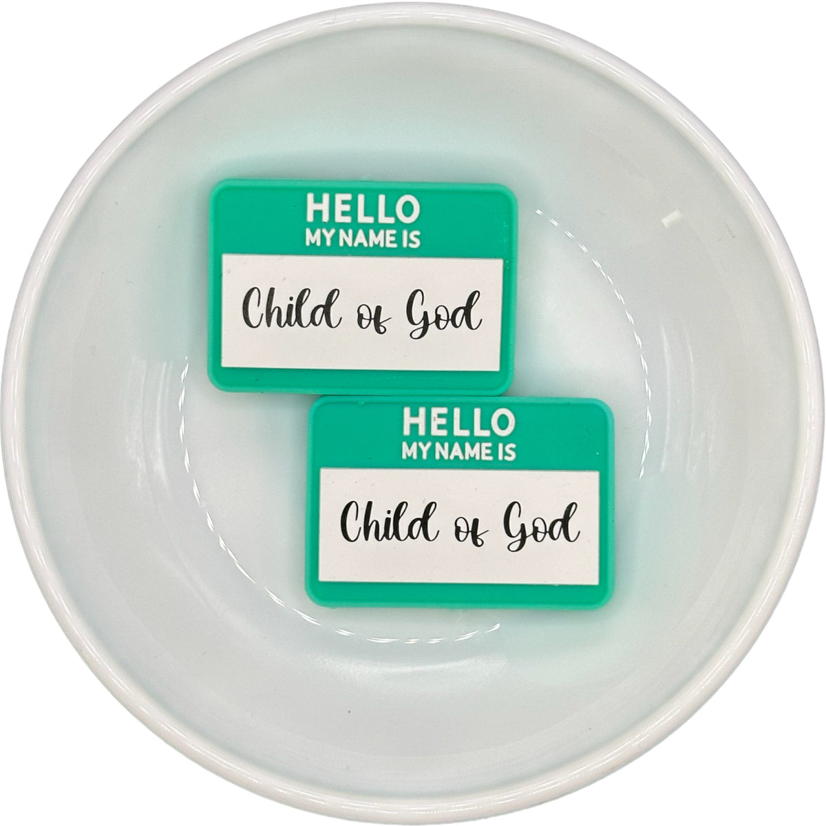 CHILD OF GOD Name Tag Silicone Buddy EXCLUSIVE – Platinum Moose Beads ...