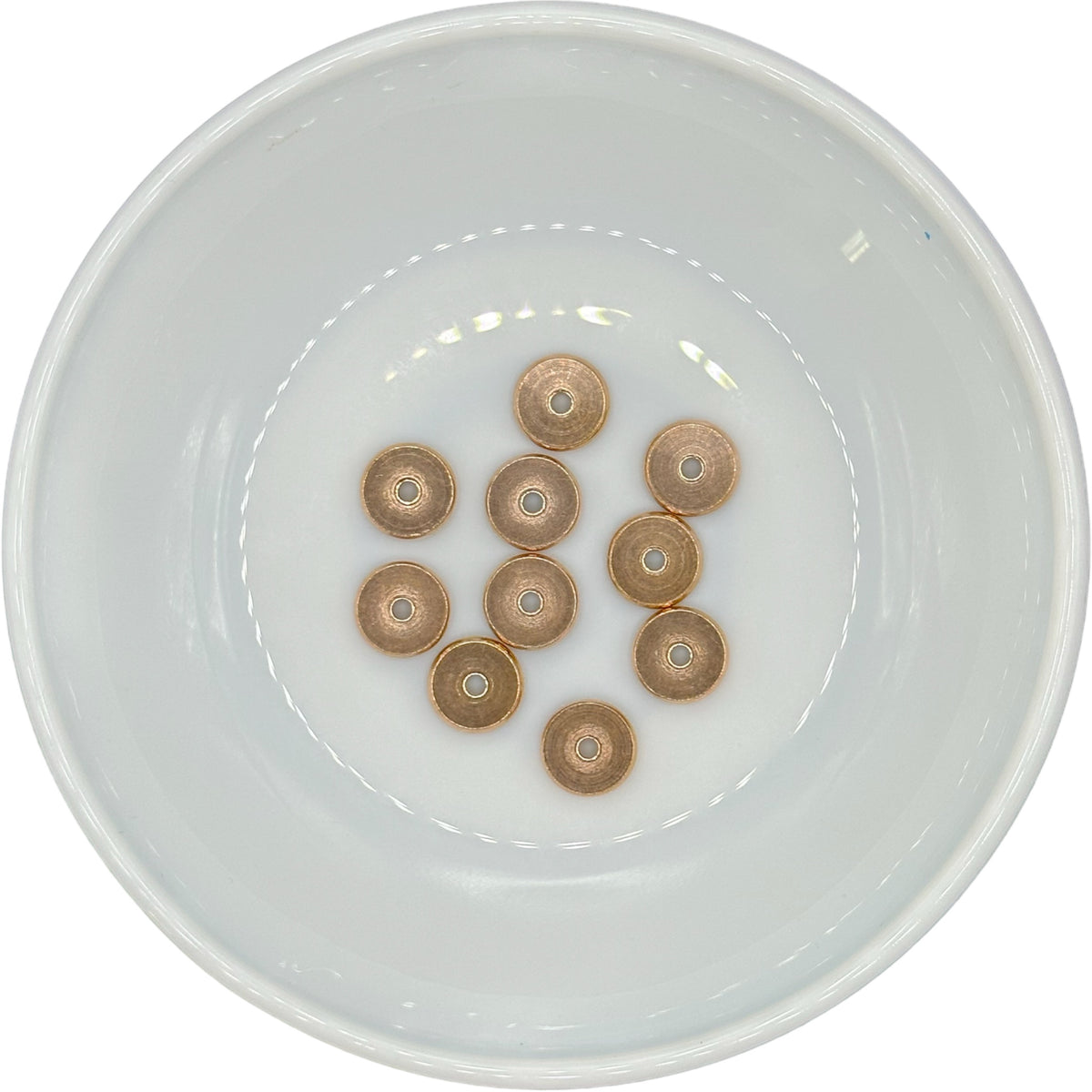 ROSE GOLD Metal Disk Spacer Spacer 10mm – Platinum Moose Beads and Supplies