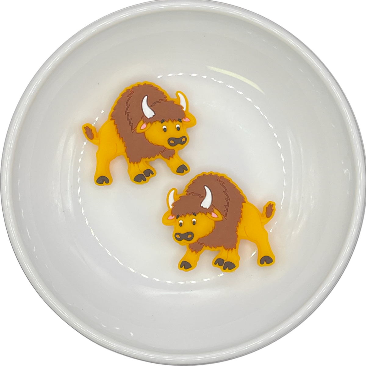Bison Silicone Buddy 29.5x33mm – Platinum Moose Beads and Supplies