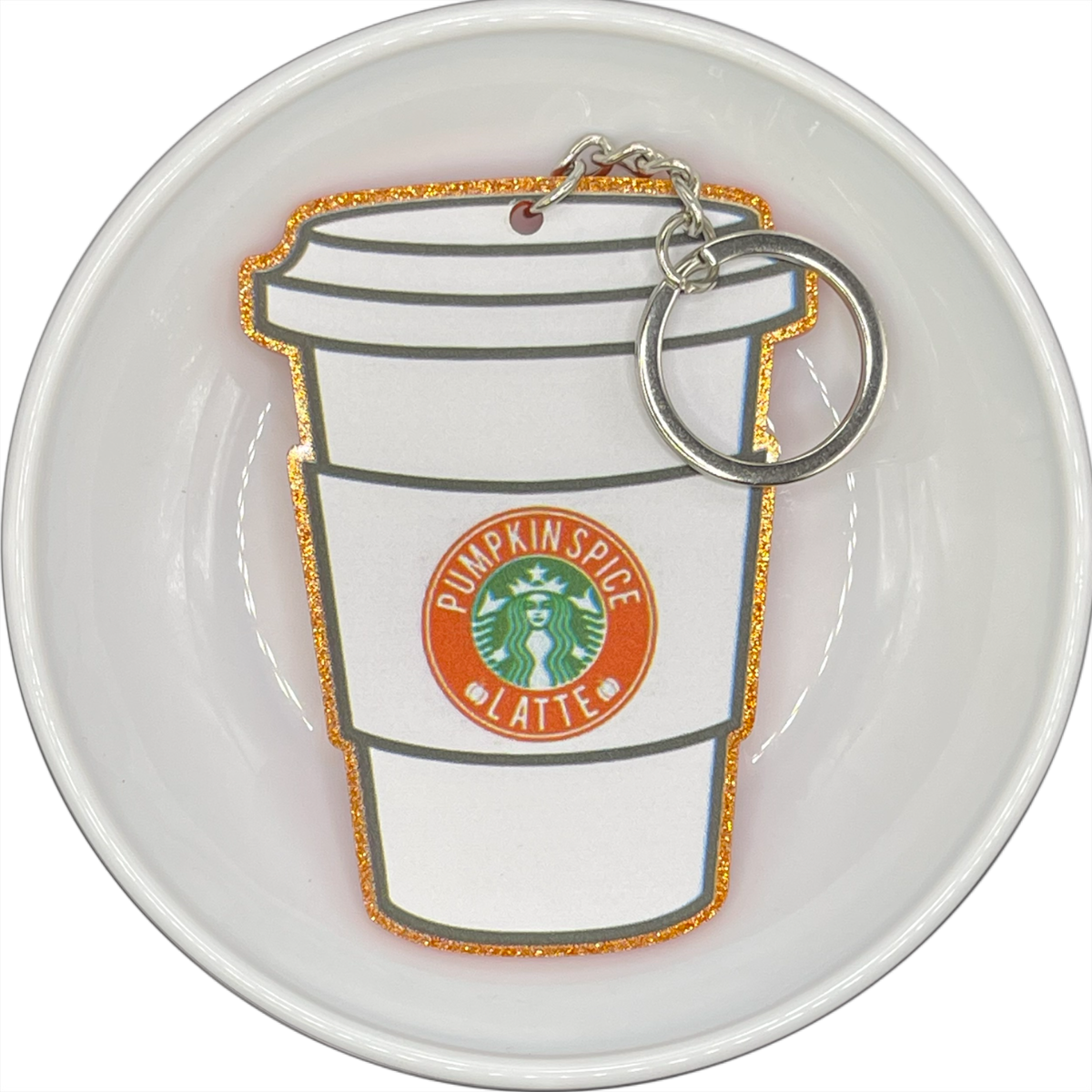 Decorated Pumpkin Spice Acrylic Keychain – Platinum Moose Beads and ...